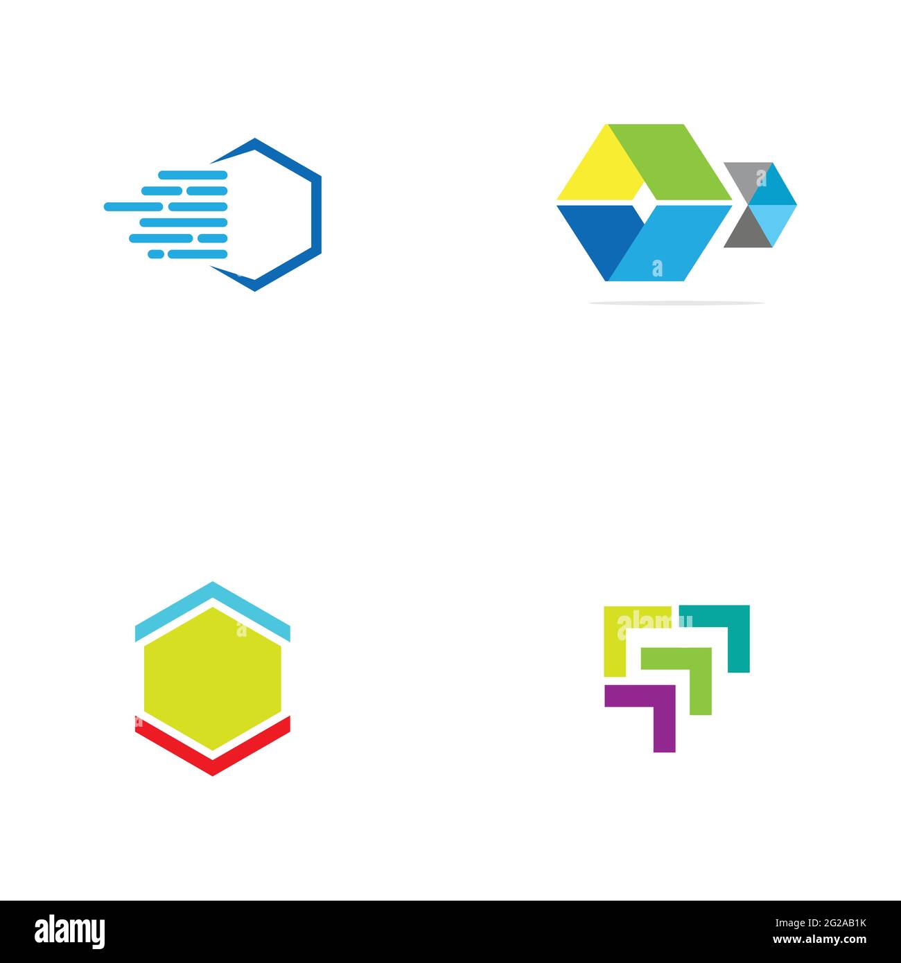 digital finance technologi logo set illustration design template Stock ...