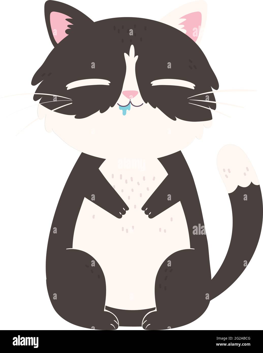 hungry cat cartoon Stock Vector Image & Art - Alamy