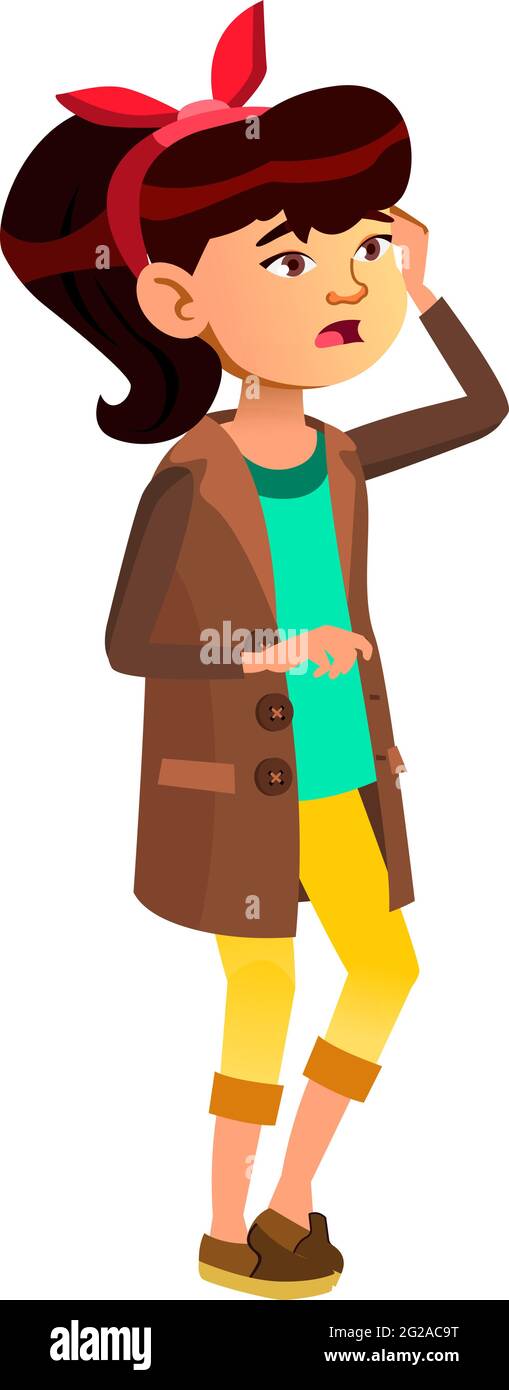 shocked asian girl from sales discount cartoon vector Stock Vector ...