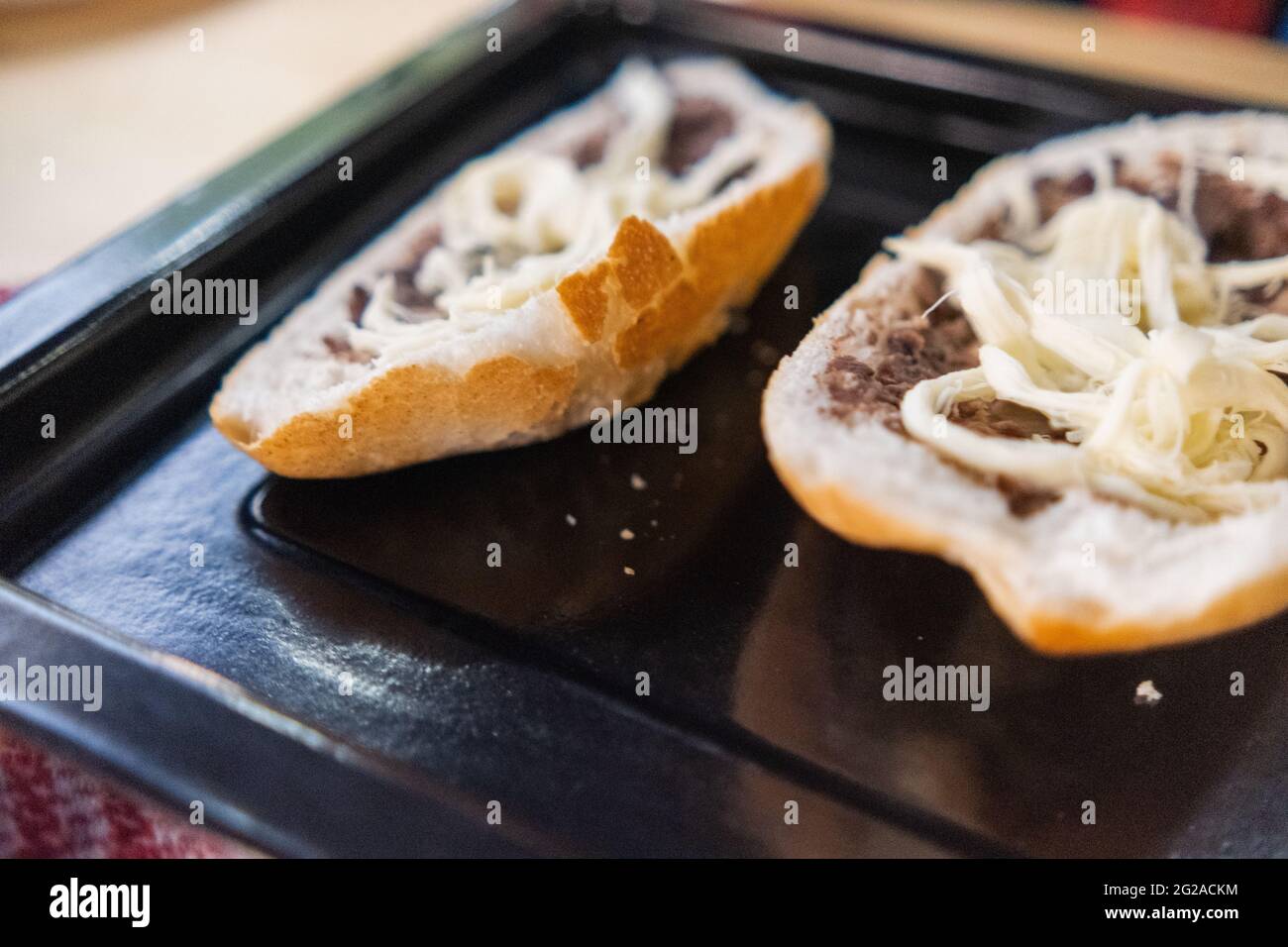 Molletes mexican dish hi-res stock photography and images - Alamy
