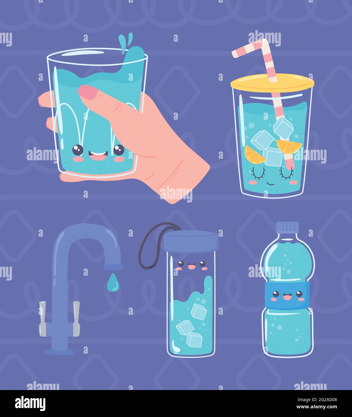 water cartoon set Stock Vector Image & Art - Alamy