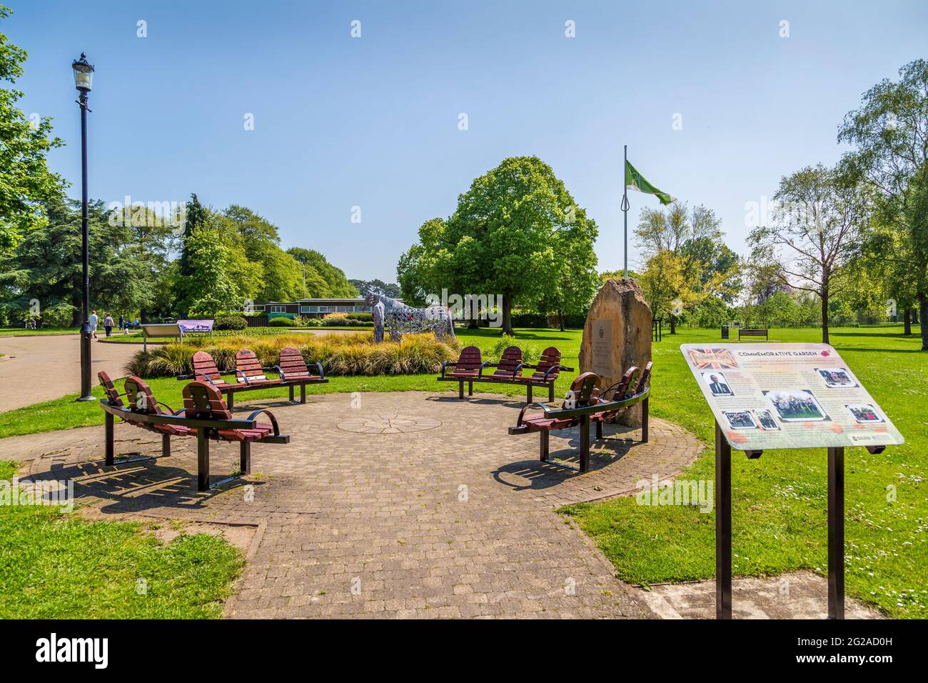 War Memorial Garden in Abbey Park, Pershore, Worcestershire, England ...