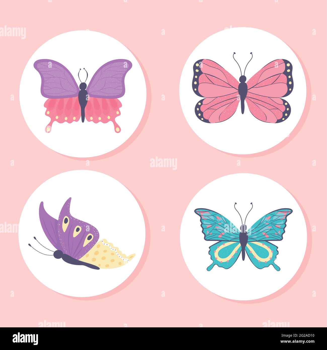 Calm butterfly Stock Vector Images - Alamy