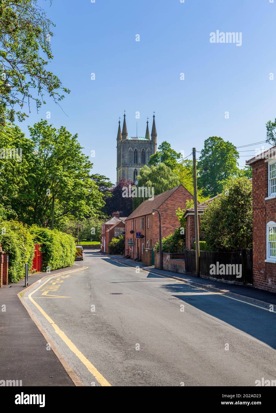 Views of beautiful Pershore Abbey, Pershore, Worcestershire, England ...
