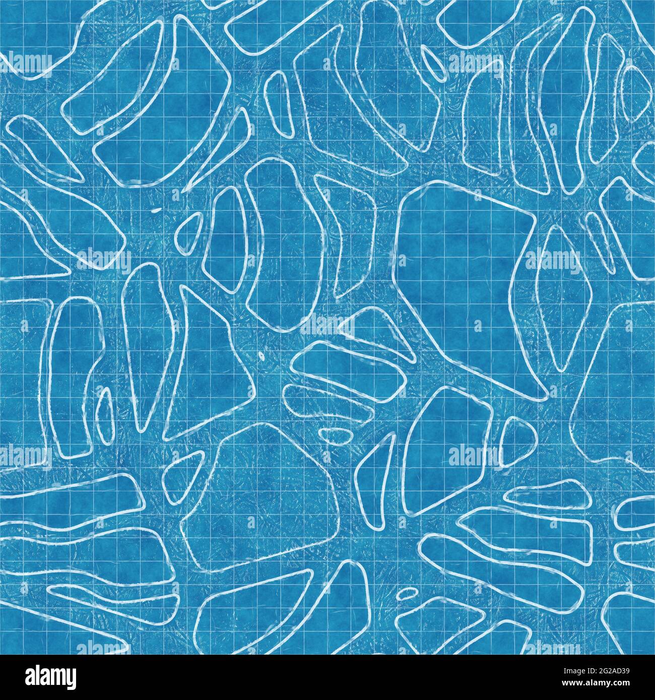 Seamless bright blue blueprint pattern for textile and print Stock ...