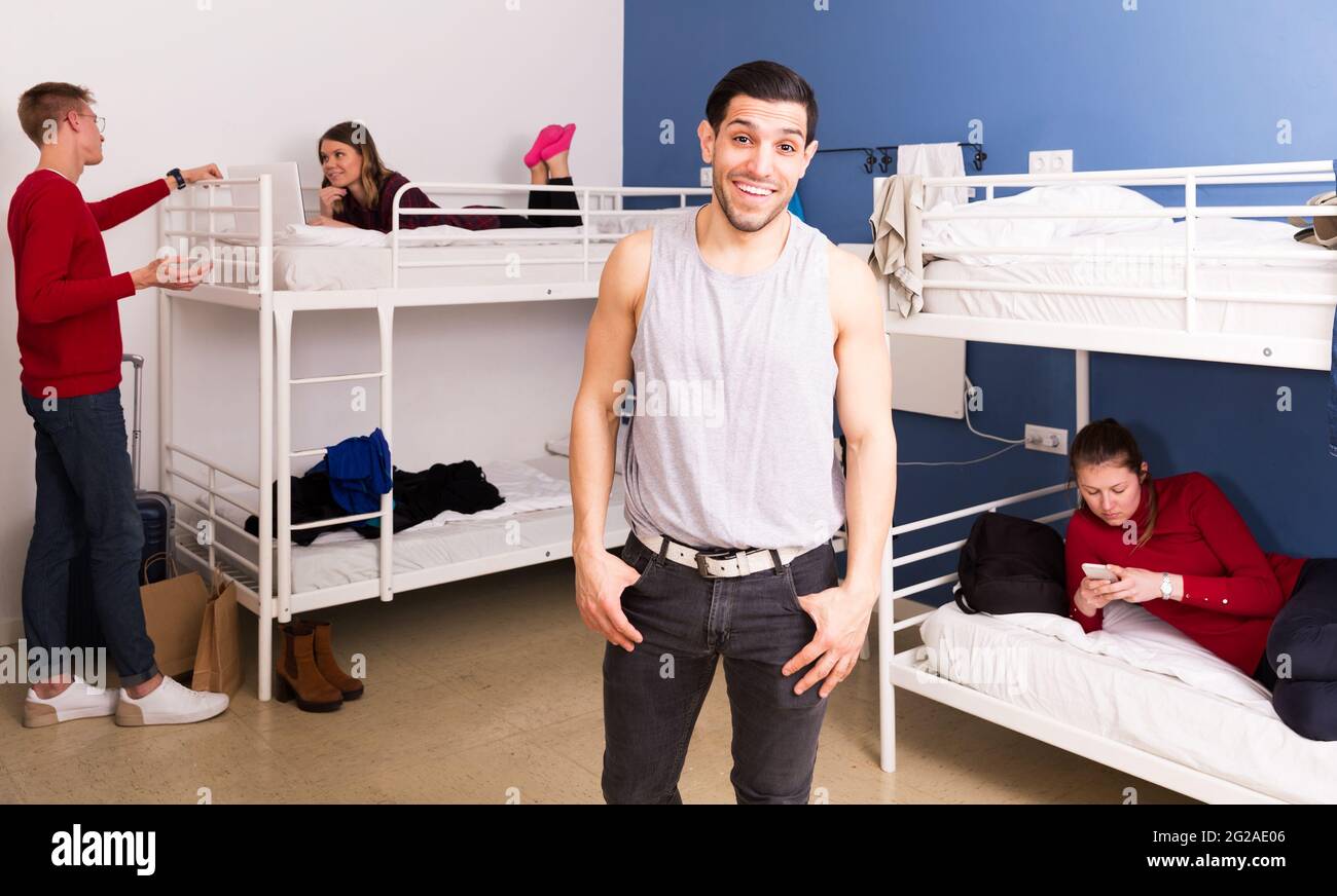 Youth hostel dormitory hi-res stock photography and images - Alamy