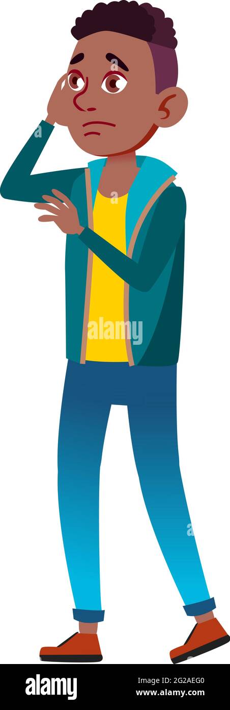 young boy forgot book at home cartoon vector Stock Vector Image & Art ...