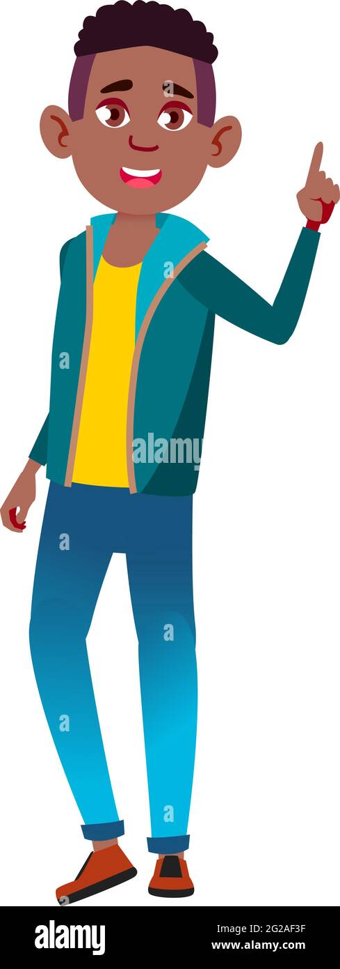 happy boy remembering answer cartoon vector Stock Vector Image & Art ...