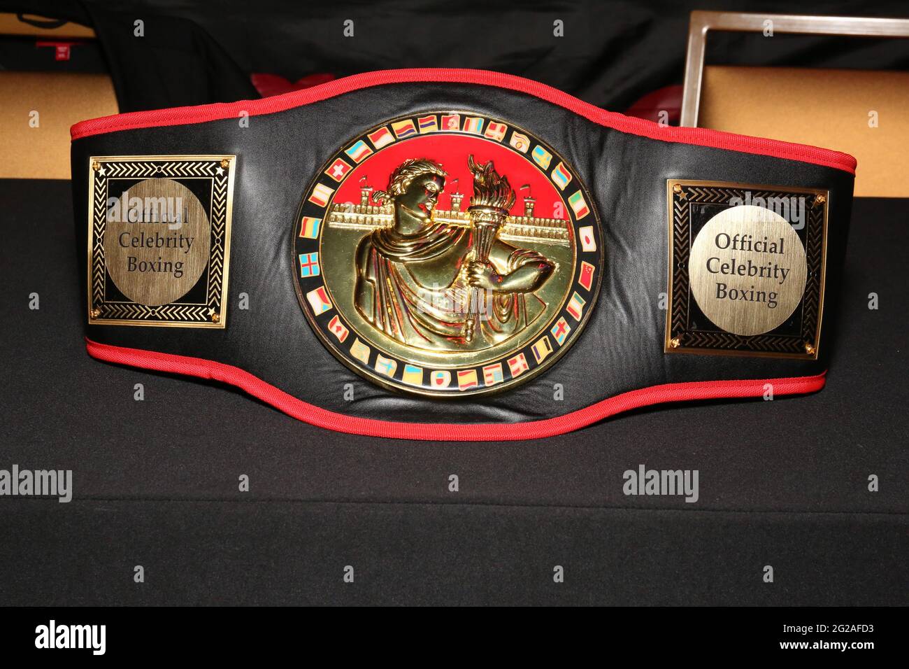 Atlantic City, NJ, USA. 9th June, 2021. Celebrity Boxing Title Belt ...