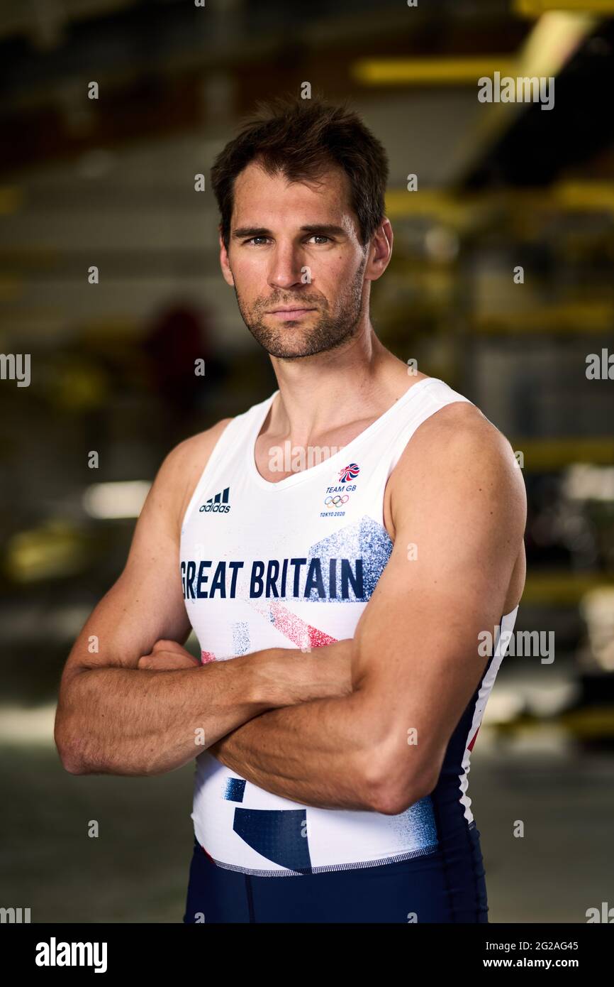 Great Britain's Graeme Thomas during the Team GB Tokyo 2020 Rowing team ...
