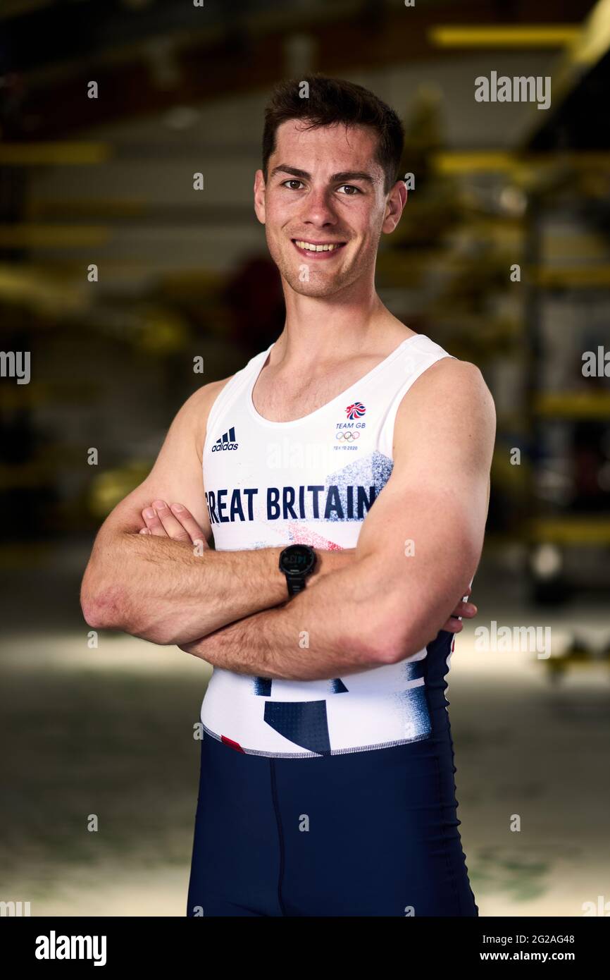Great Britain's Angus Groom during the Team GB Tokyo 2020 Rowing team ...