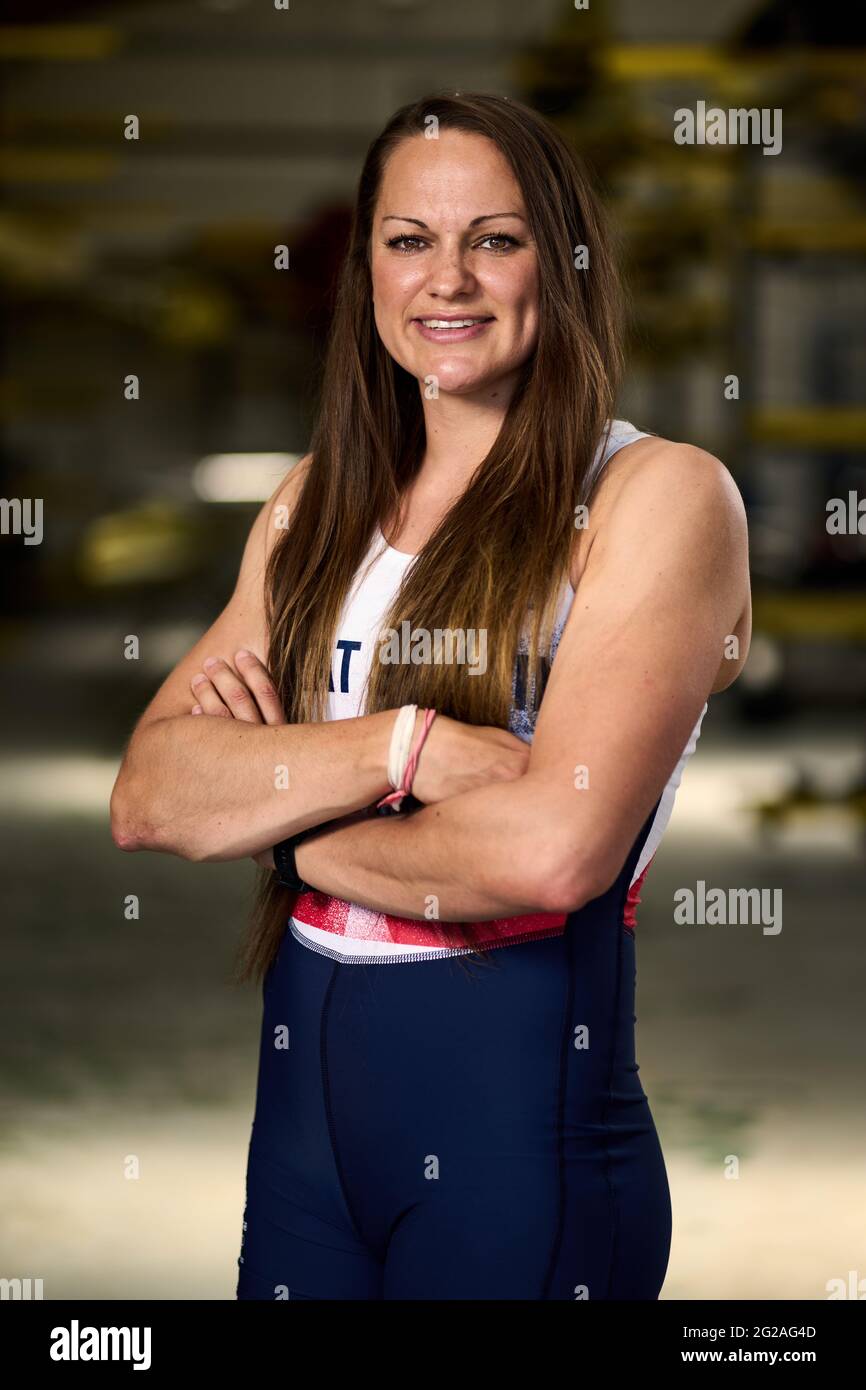 Great Britain's Sara Parfett during the Team GB Tokyo 2020 Rowing team ...