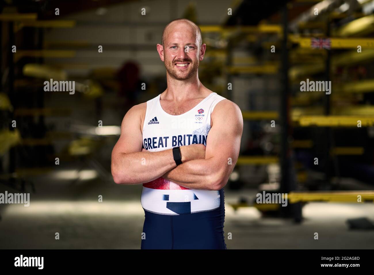 Great Britain's Matthew Rossiter during the Team GB Tokyo 2020 Rowing ...