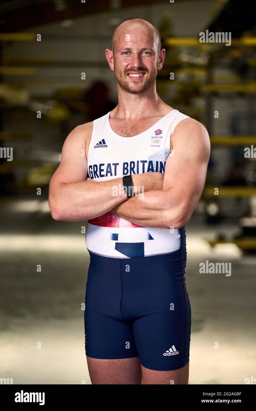 Great Britain's Matthew Rossiter during the Team GB Tokyo 2020 Rowing ...