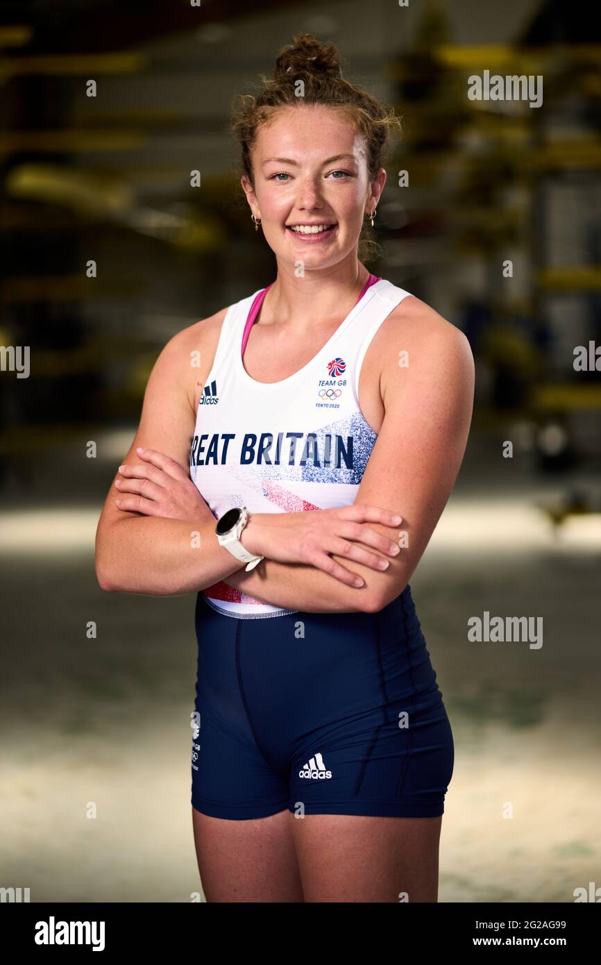Great Britain's Lucy Glover during the Team GB Tokyo 2020 Rowing team ...