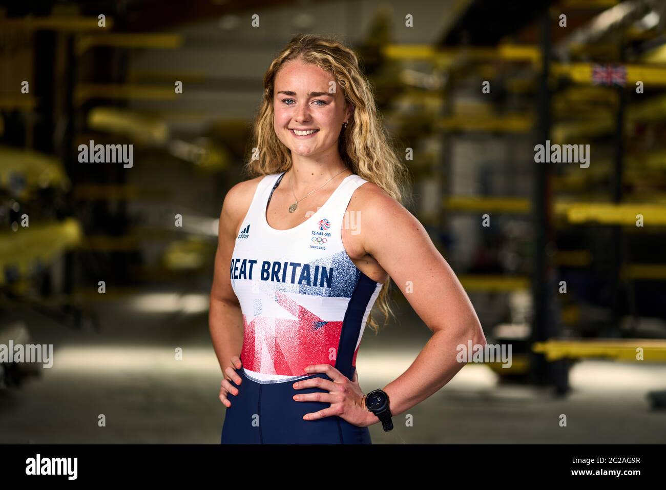 Great Britain's Hannah Scott during the Team GB Tokyo 2020 Rowing team ...