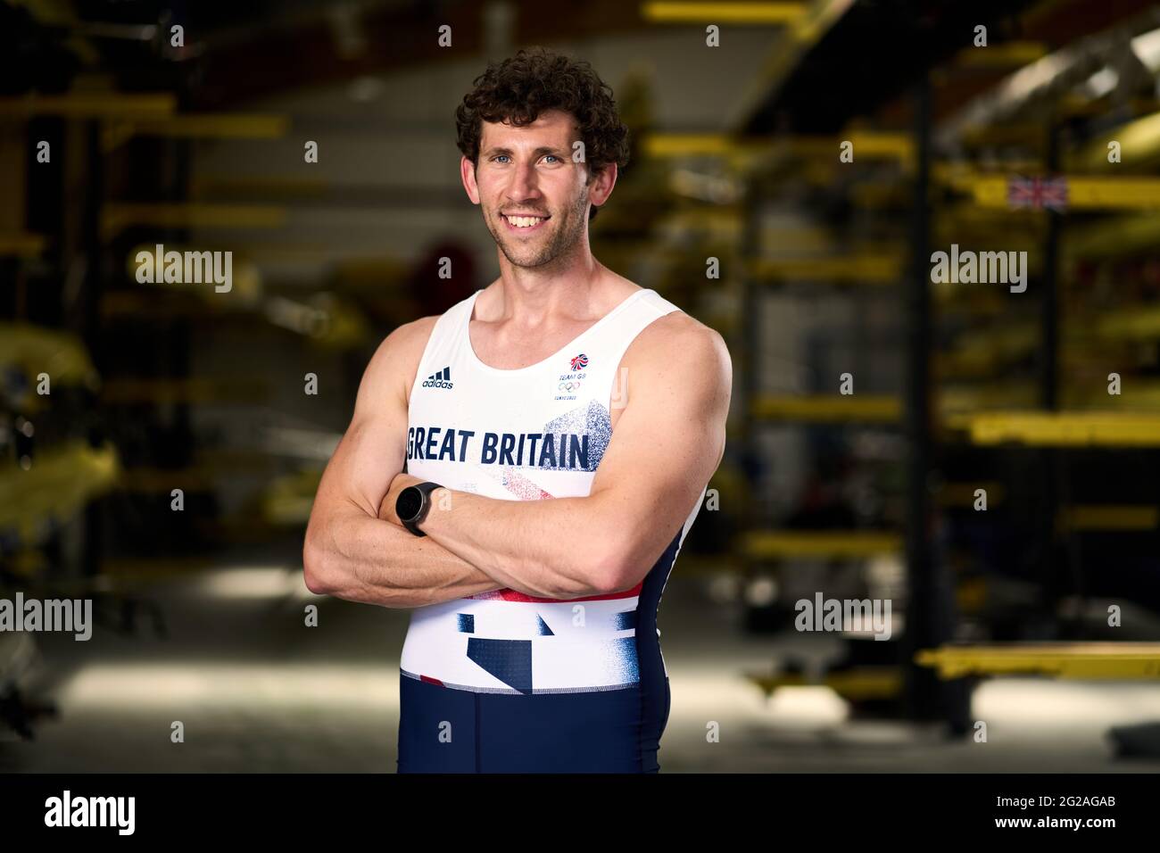 Great Britain's Matthew Tarrant during the Team GB Tokyo 2020 Rowing ...