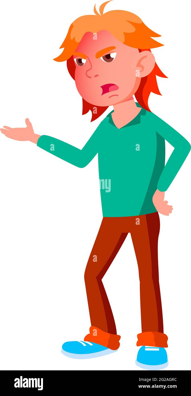 angry boy screaming at pet cartoon vector Stock Vector Image & Art - Alamy