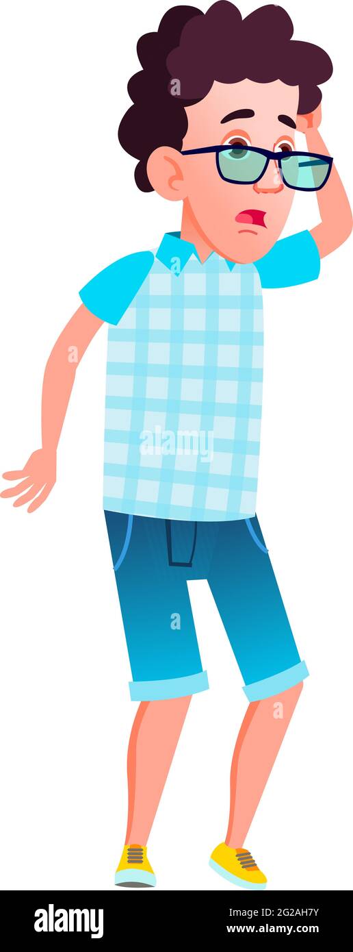 Cartoon shocked boy hi-res stock photography and images - Alamy