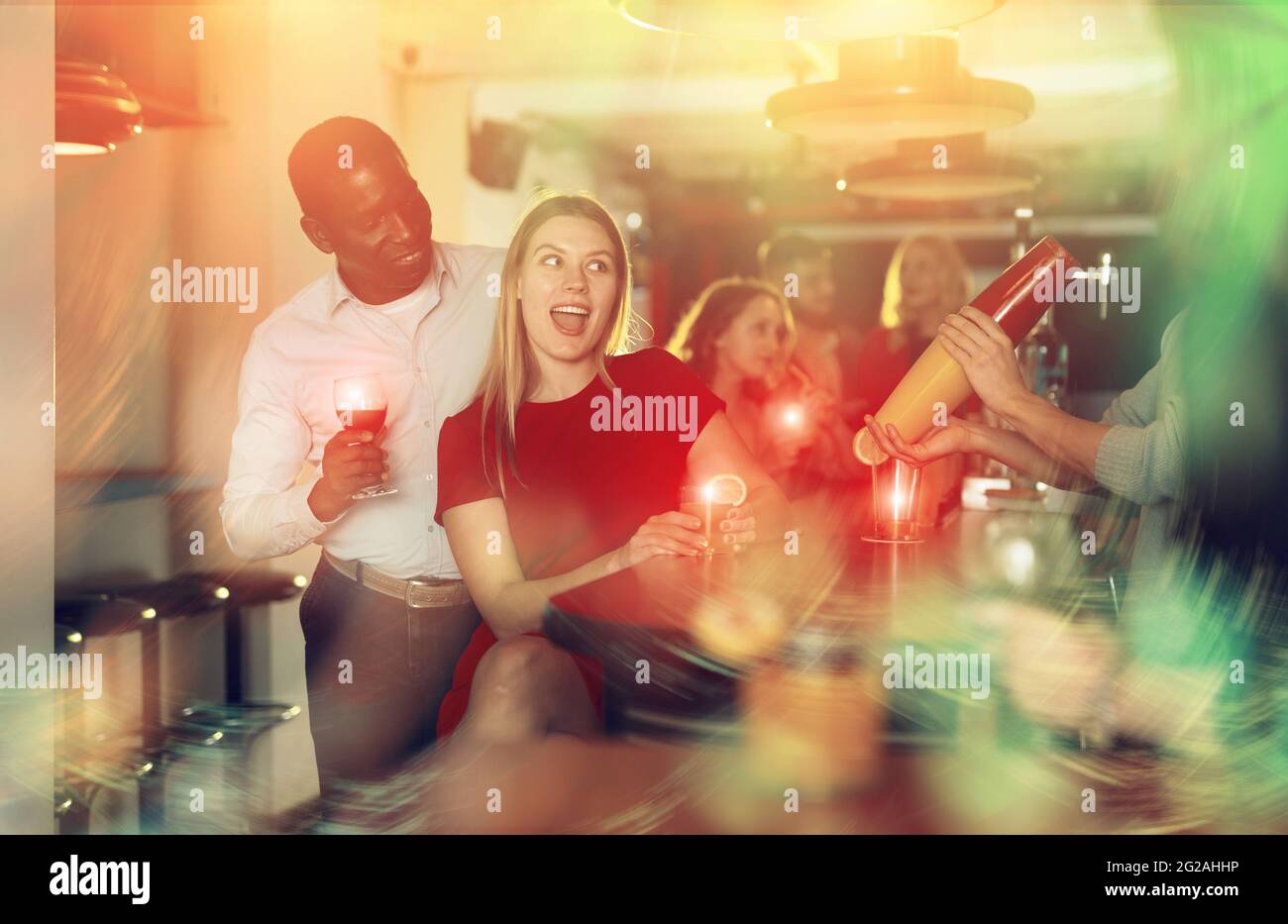 Man holding cocktail mixer hi-res stock photography and images - Alamy