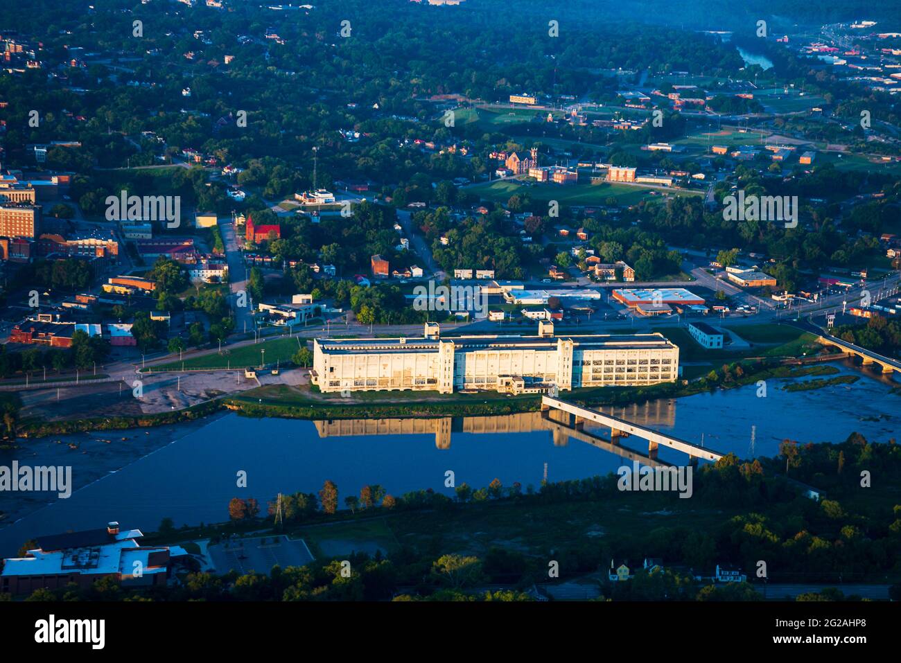 The White Mill in Danville,VA, ,now Dan river Falls, site of future ...