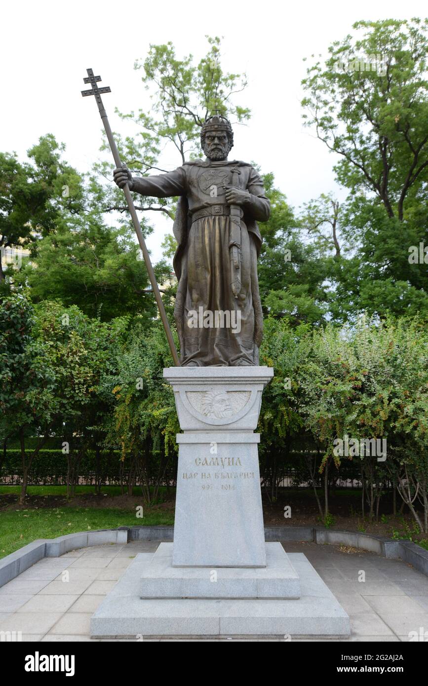 Monument of Tsar Samuil in Sofia, Bulgaria Stock Photo - Alamy