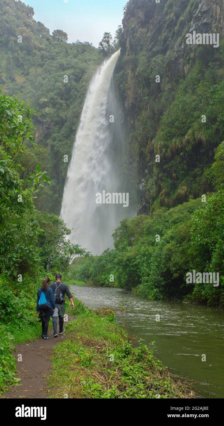 Ruminahui, Pichincha / Ecuador - May 24 2021: Couple walking towards ...