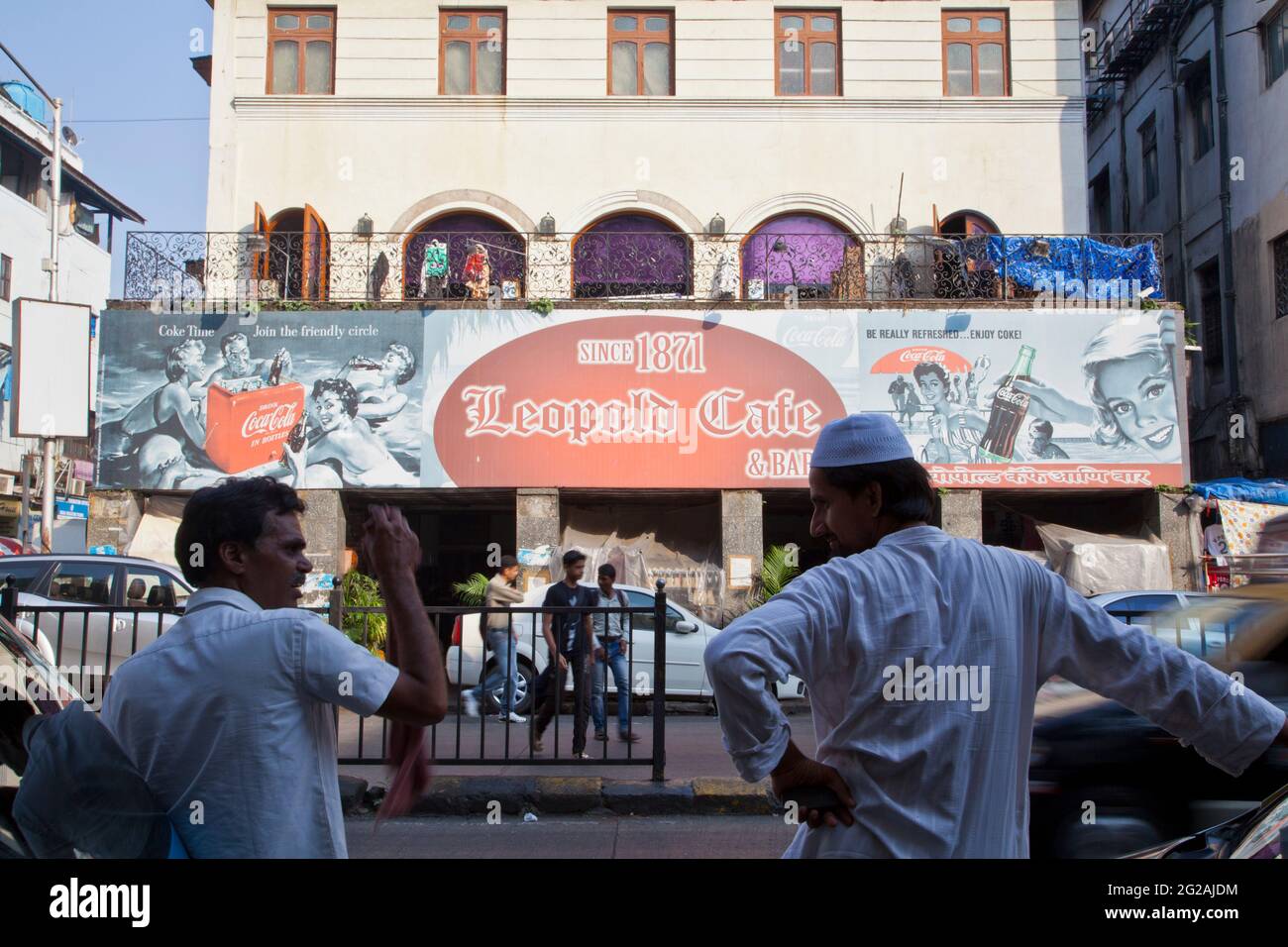 The famous Leopold Cafe & Bar in Colaba, Mumbai, India Stock Photo - Alamy