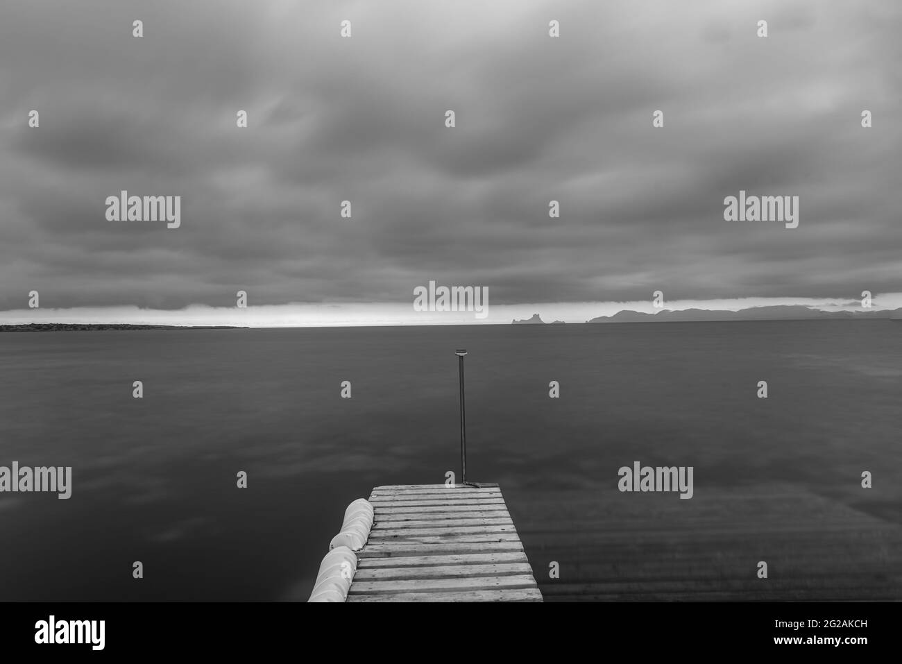 Formentera, Spain: 2021 May 26: Night view of the port of La Savina in ...