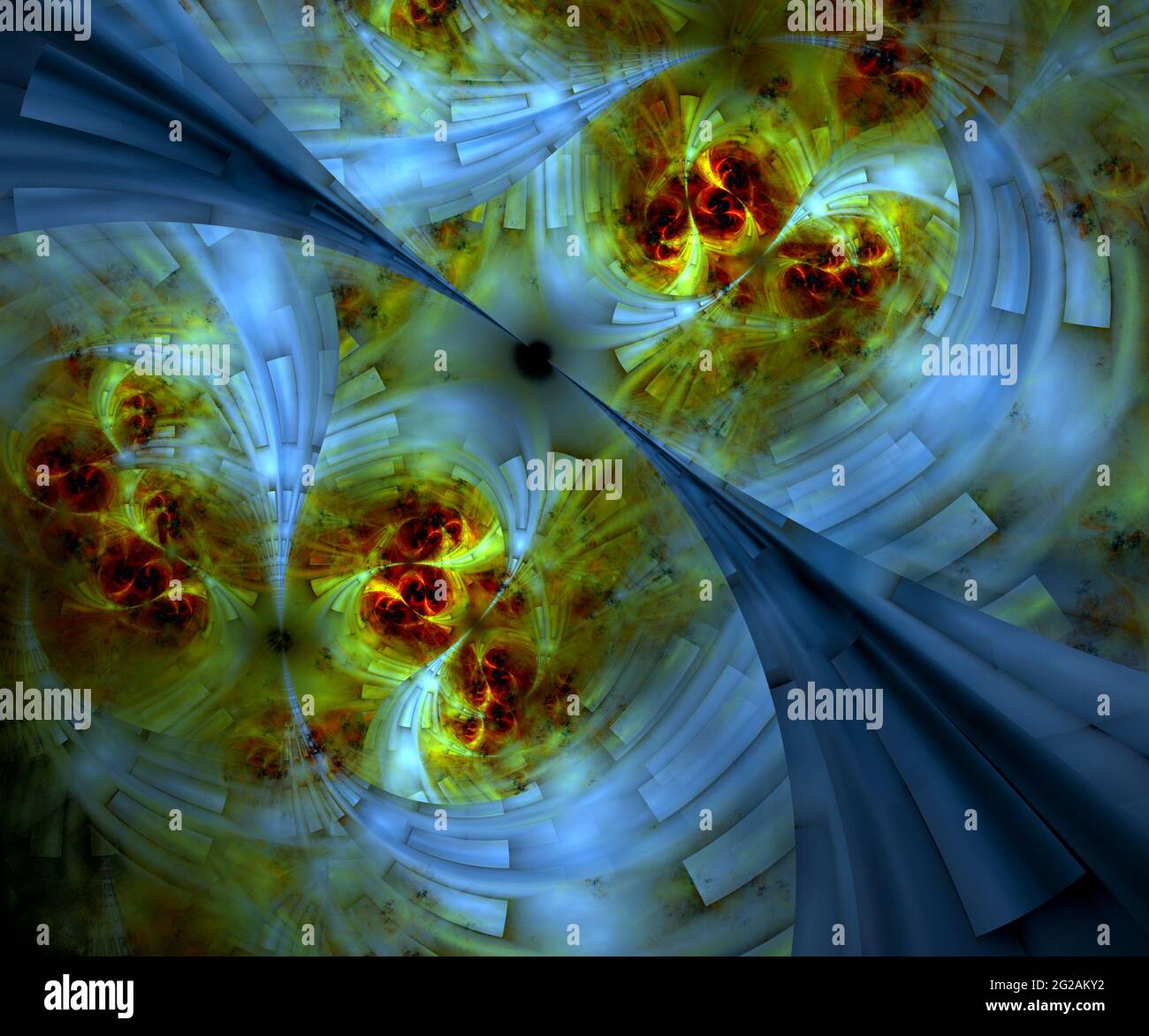 Computer generated colorful fractal artwork for creative art,design and ...
