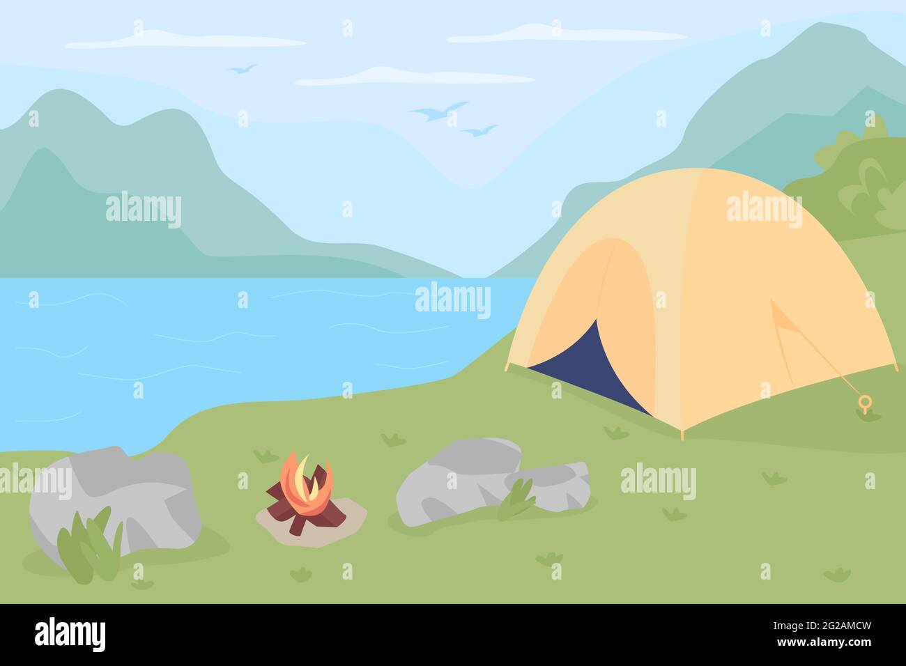 Outdoor scenic spot Stock Vector Images - Alamy