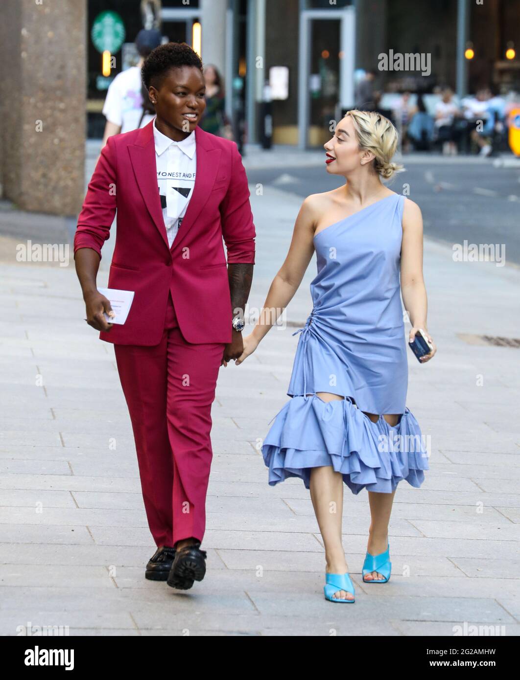 London, UK. 08th June, 2021. Nicola Adams and Ella Baig attend the ...