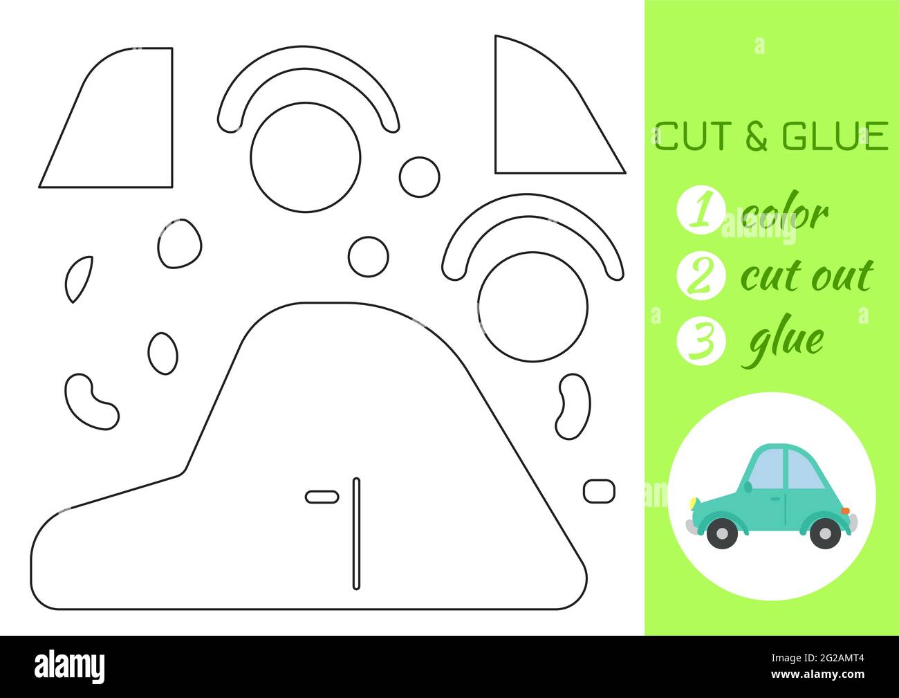 Toy car cutout Stock Vector Images - Alamy