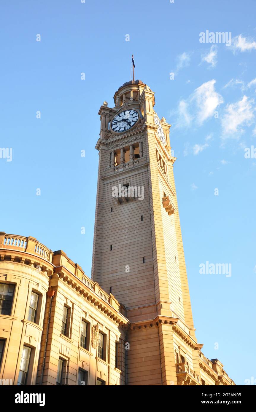 Clock tower at Central station - Sydney Australia Stock Photo - Alamy
