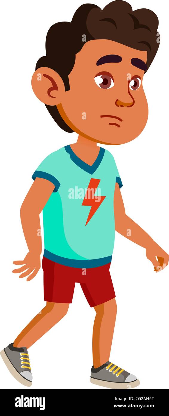 sad little girl go to doctor cartoon vector Stock Vector Image & Art ...