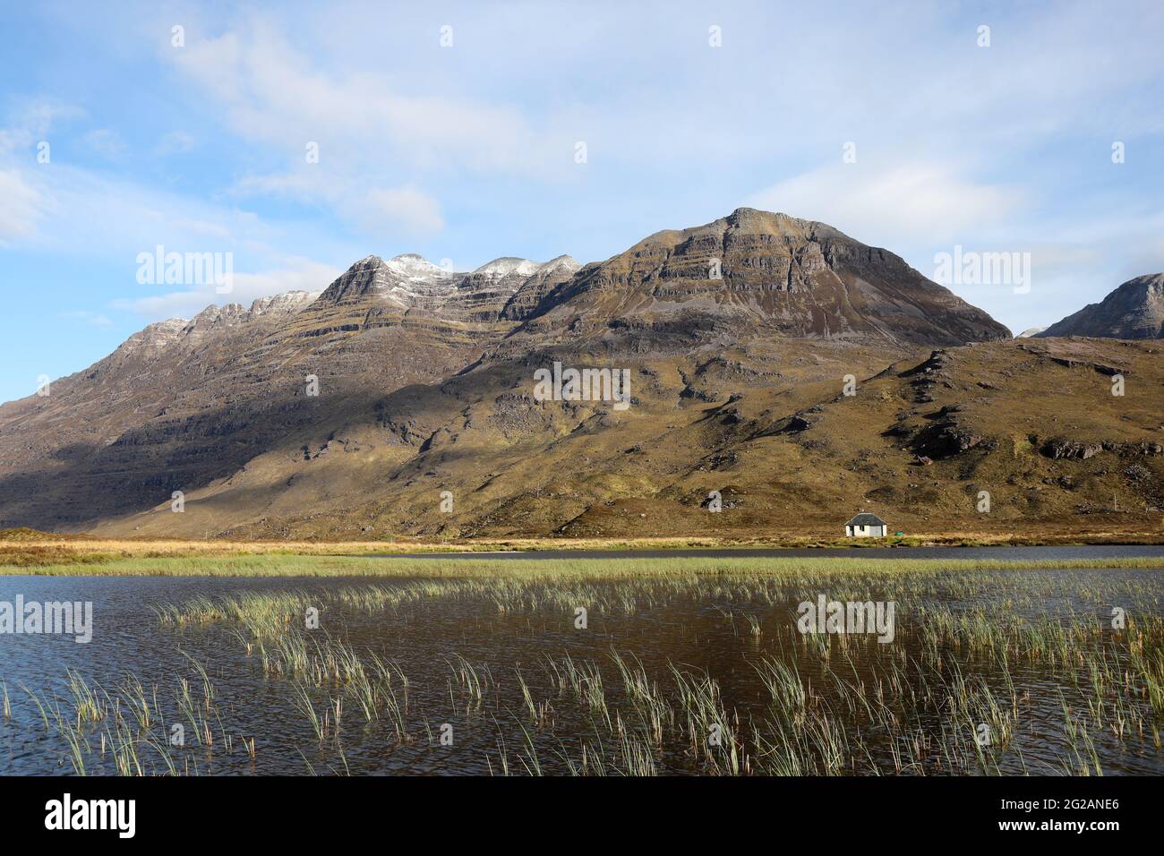 The Mountain of Liathach with a Dusting of Spring Snow Viewed across ...