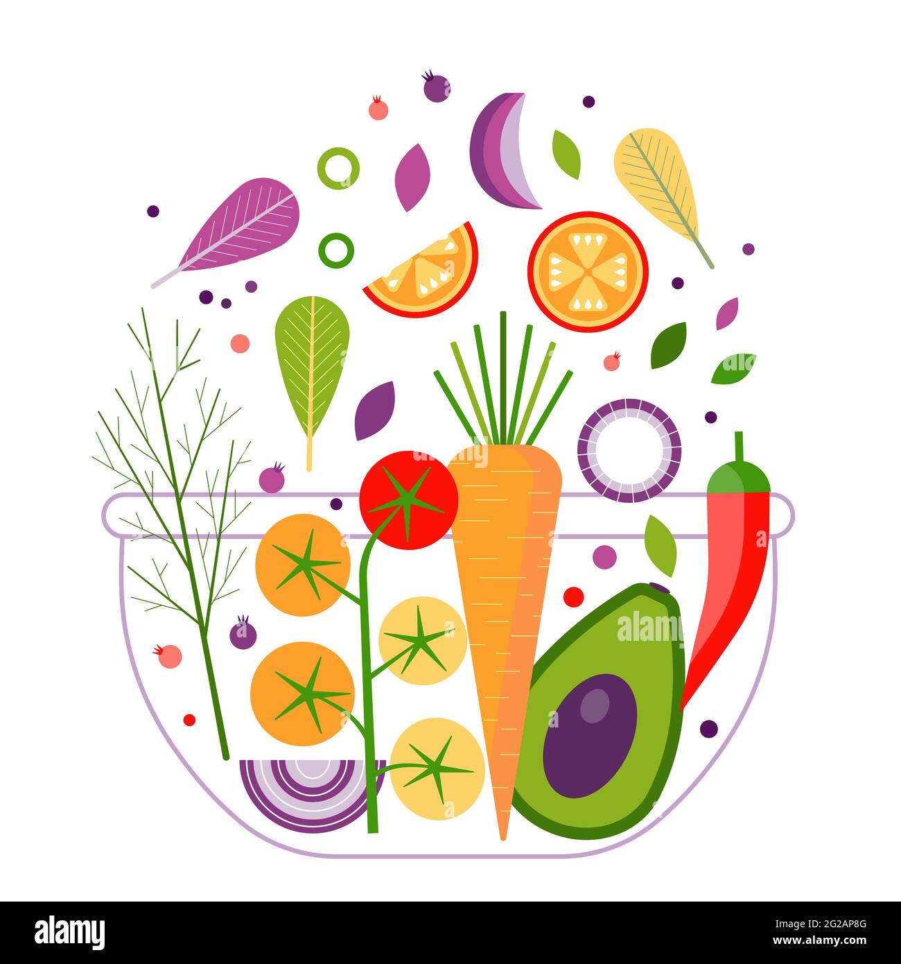 Vegan lunch bowl avocado Stock Vector Images - Alamy