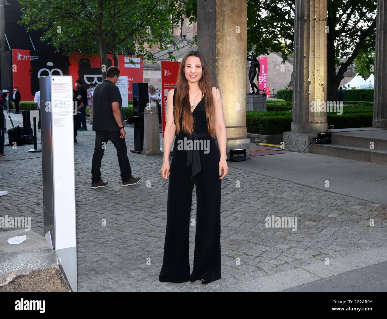 Berlin, Germany. 09th June, 2021. Anne Zohra Berrached arrives at the ...