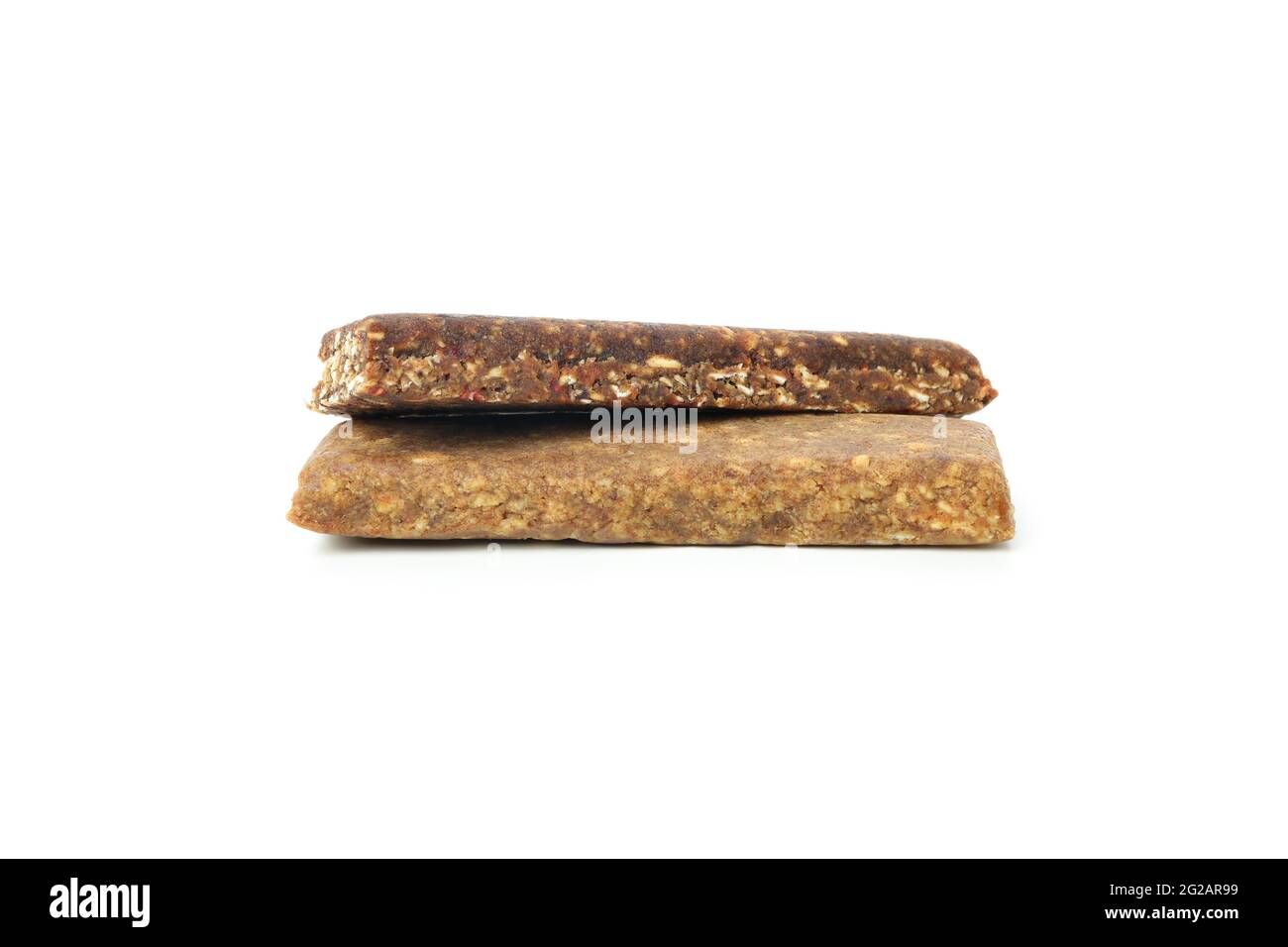 Tasty protein bars isolated on white background Stock Photo - Alamy