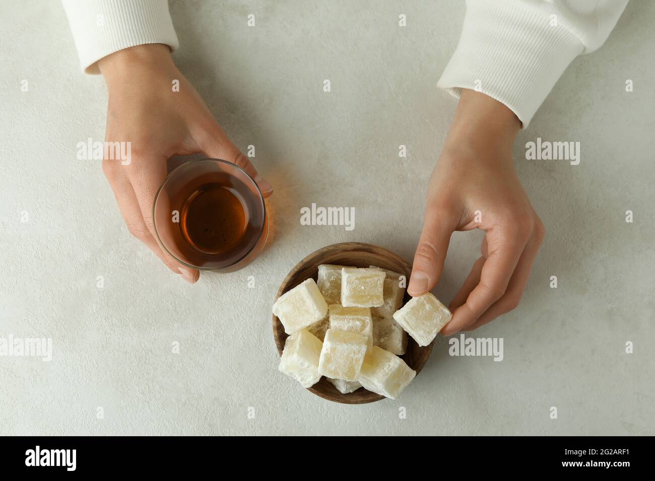 Eating turkish delight hi-res stock photography and images - Alamy