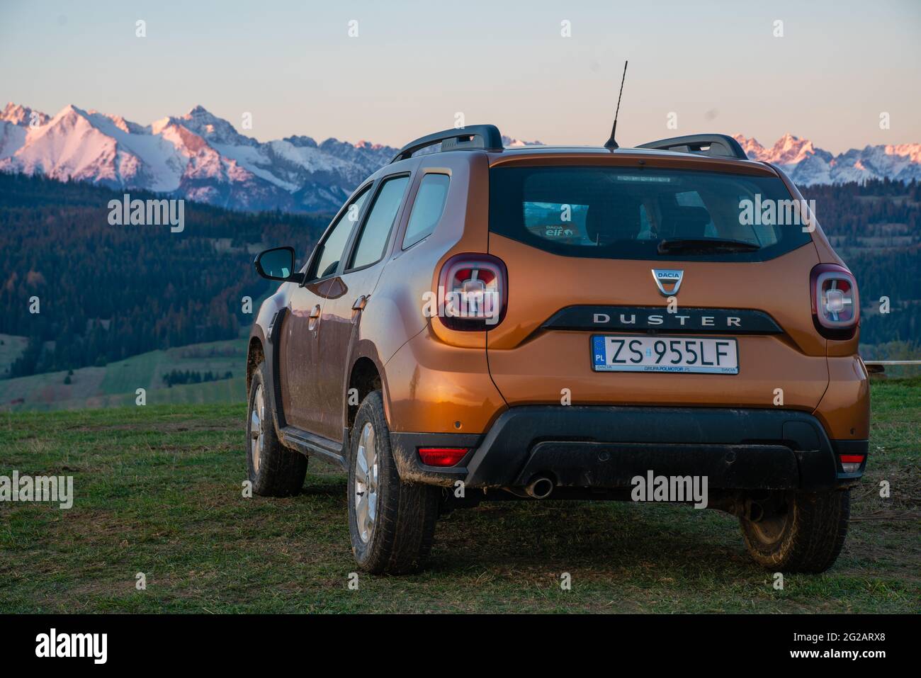 Dacia Duster SUV in the wilderness Stock Photo - Alamy