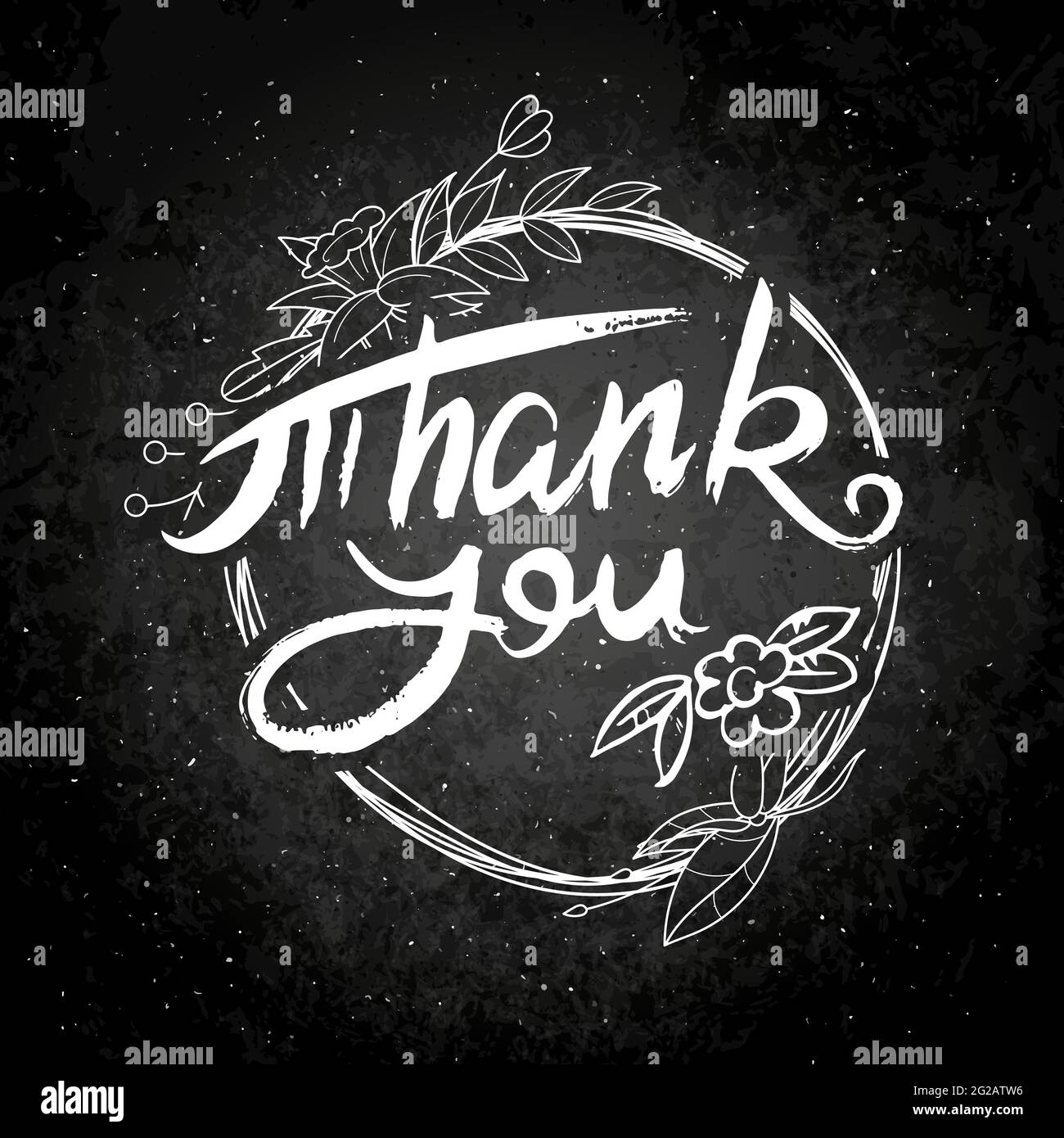 Vintage Thank You Typography