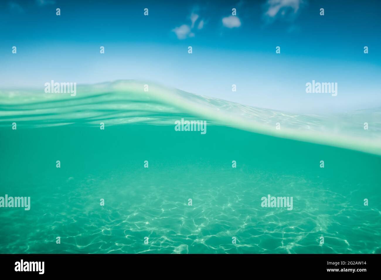 Sea sand and blue water. Underwater. ocean background Stock Photo - Alamy