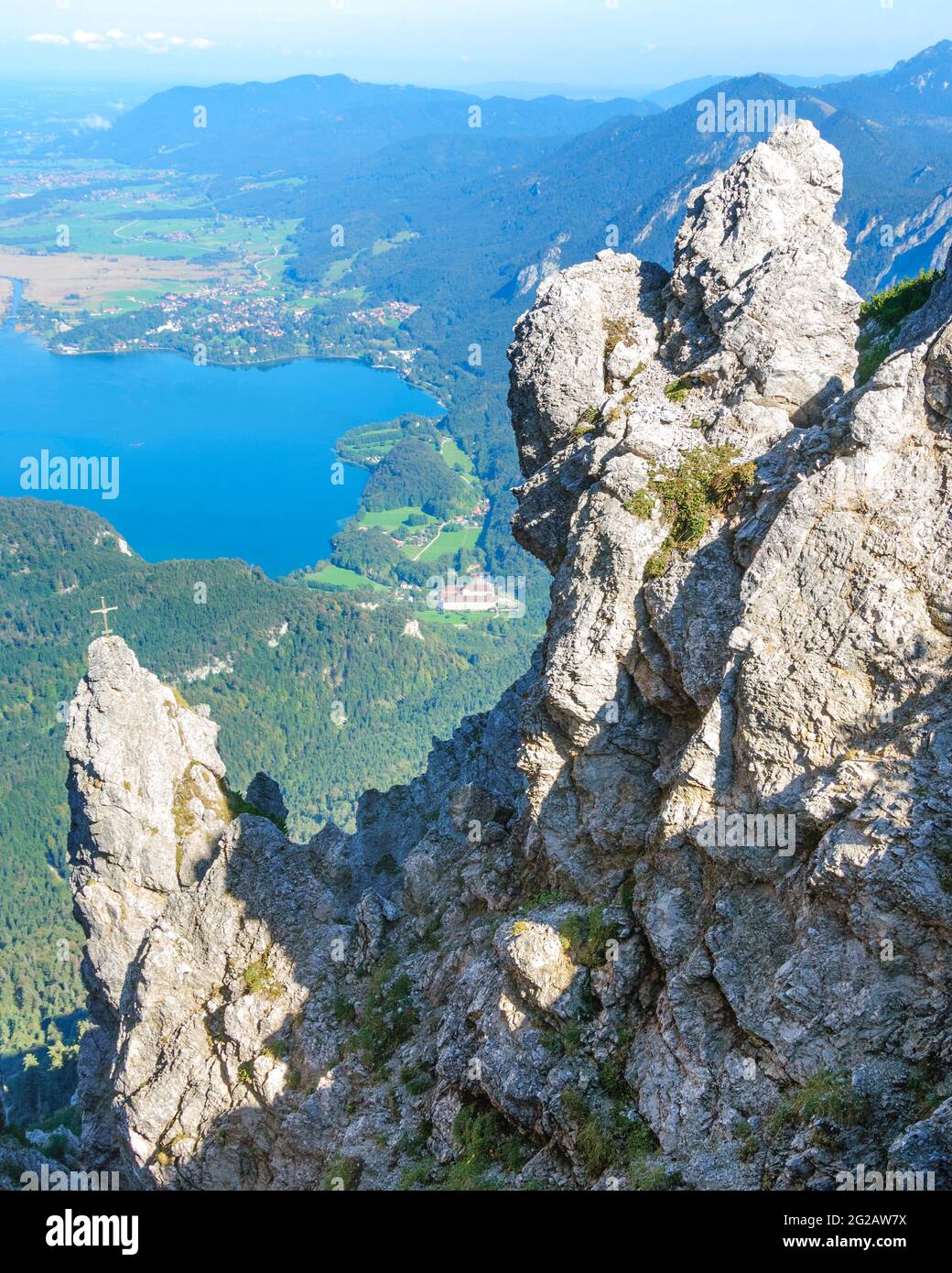 View from the famous ridge between Herzogstand and Heimgarten Stock ...