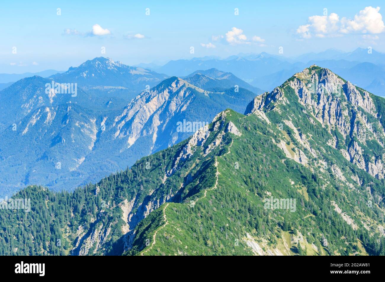 View from the famous ridge between Herzogstand and Heimgarten Stock ...