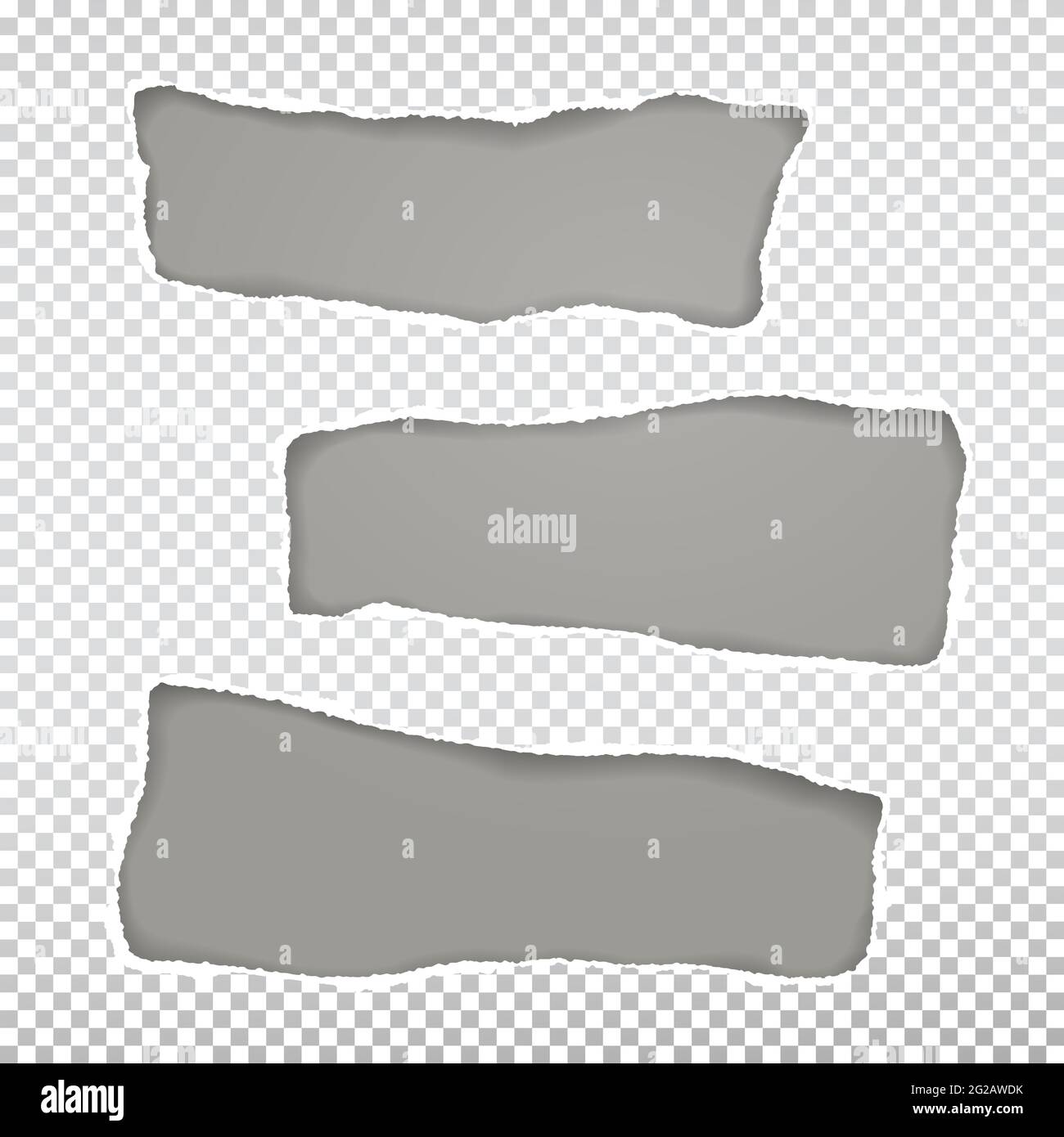 Oblong holes composition in squared paper with torn edges and soft ...