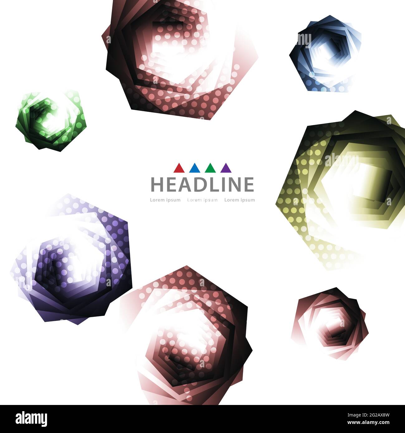 Brochure colorful header layout background template design Stock Vector ...