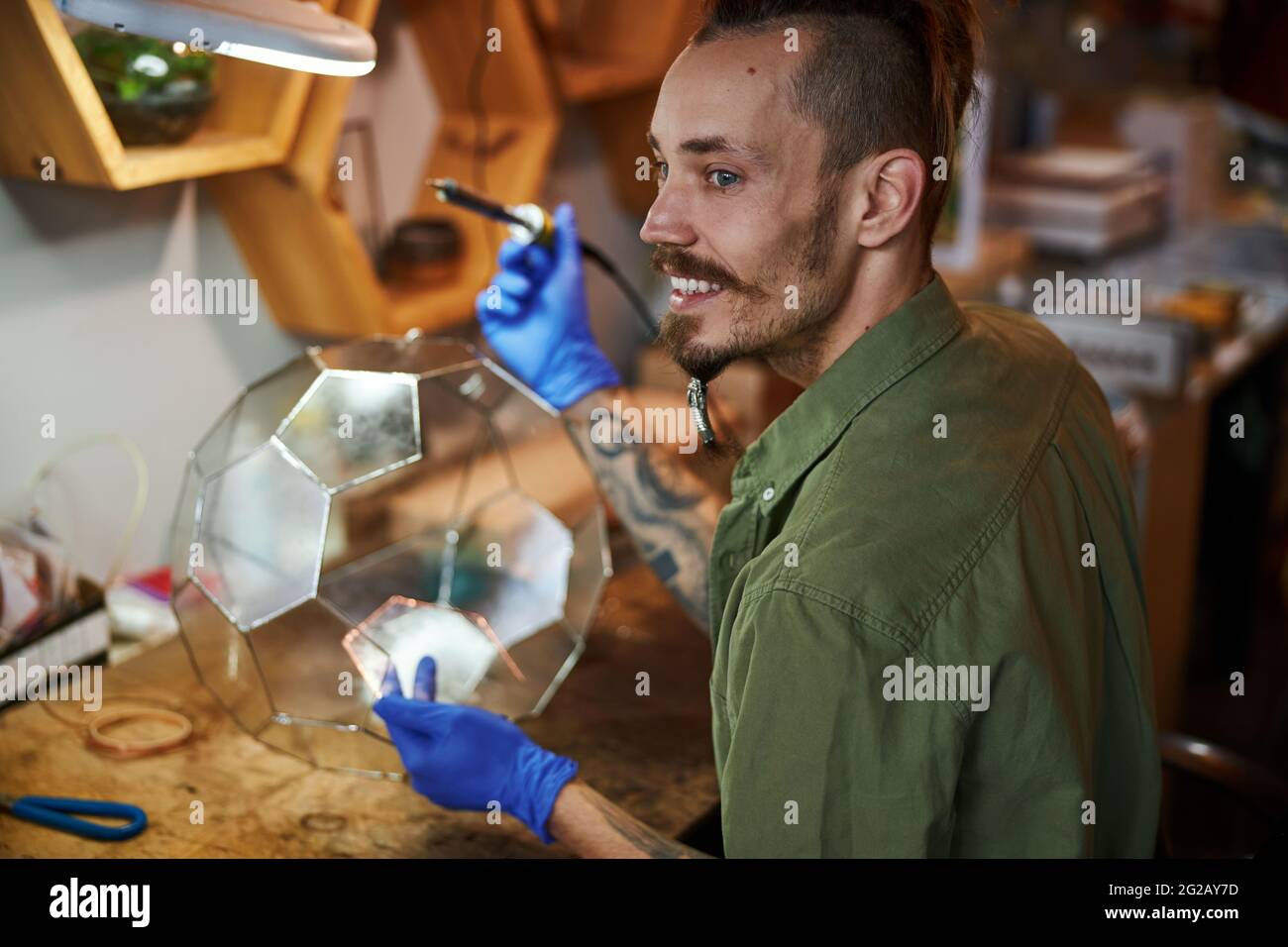 Terrarium making hi-res stock photography and images - Alamy