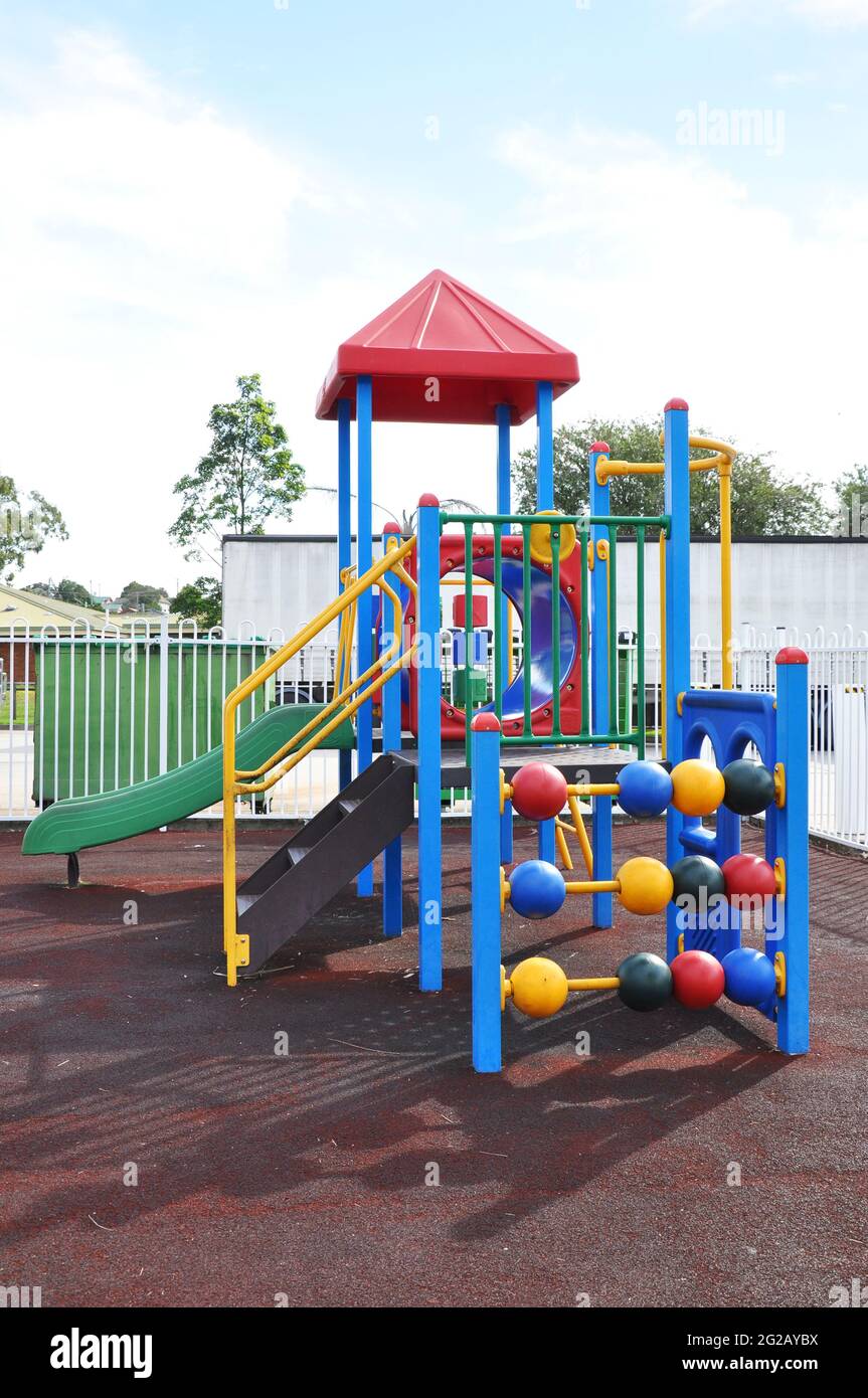 Empty playground structure hi-res stock photography and images - Alamy