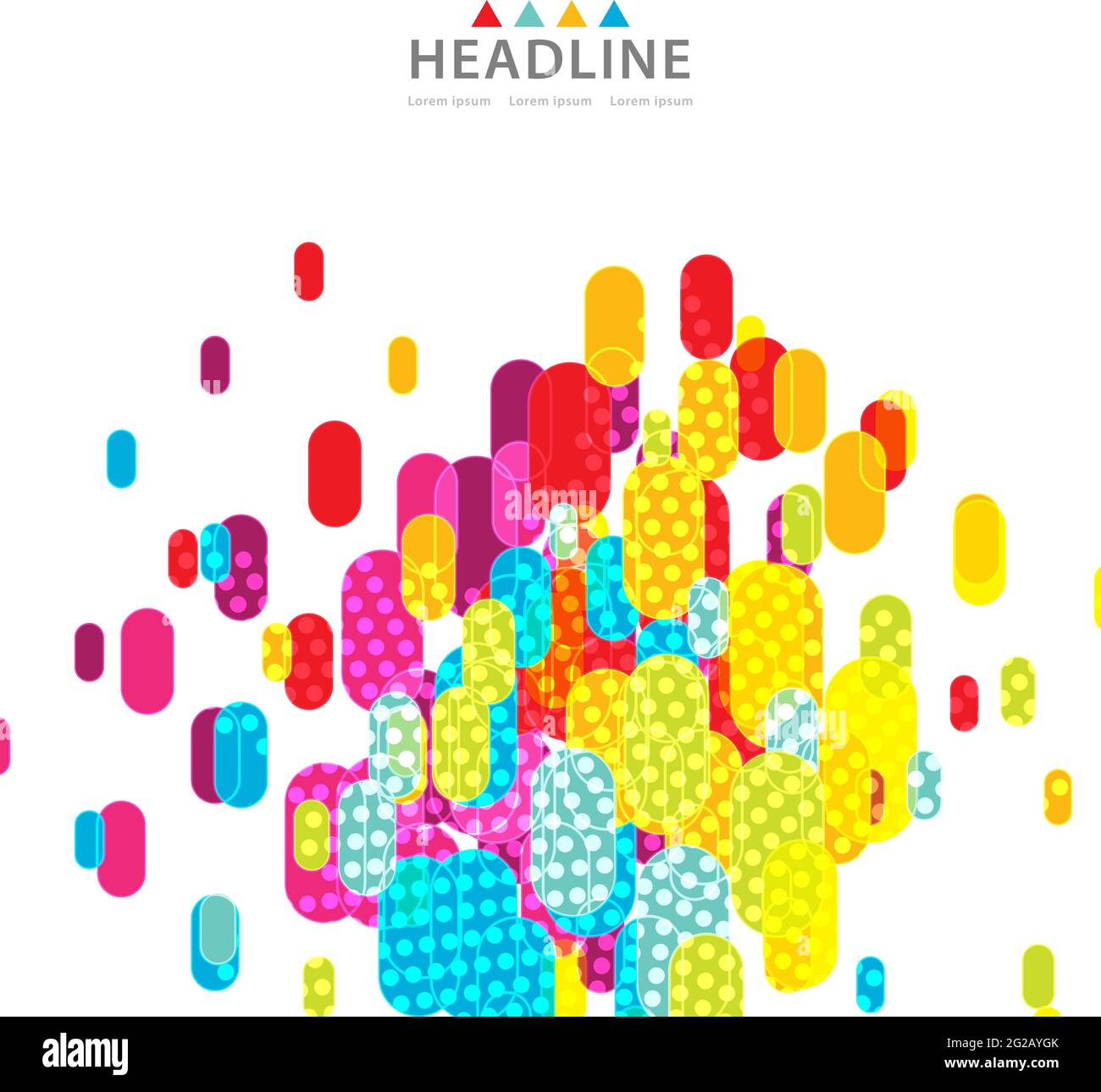 Brochure colorful header layout background template design Stock Vector ...